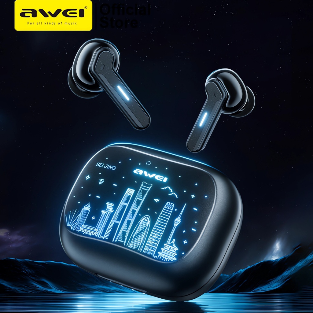 Awei T53 Tws Bluetooth Earphones Wireless Earbuds With Call Noise ...