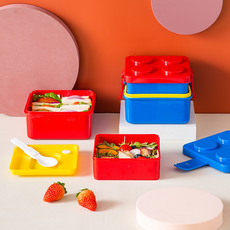【Ready Stock】lego lunch box kids microwave bento box 便當盒 雙層飯盒 | Shopee ...