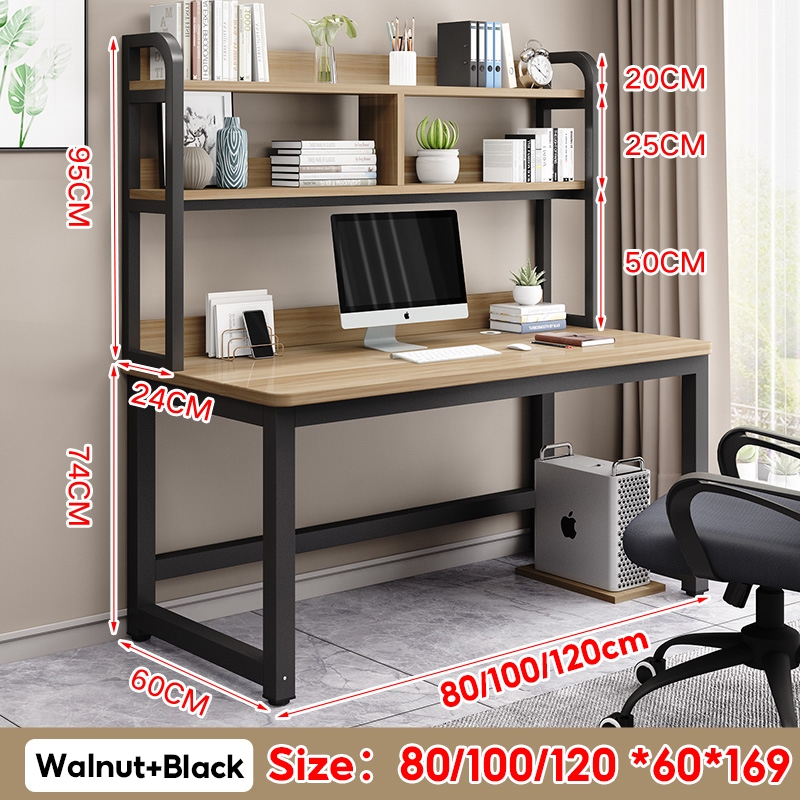 【SG】Study Table Computer Table PC Desk offic Desk 80/100/120cm | Shopee ...