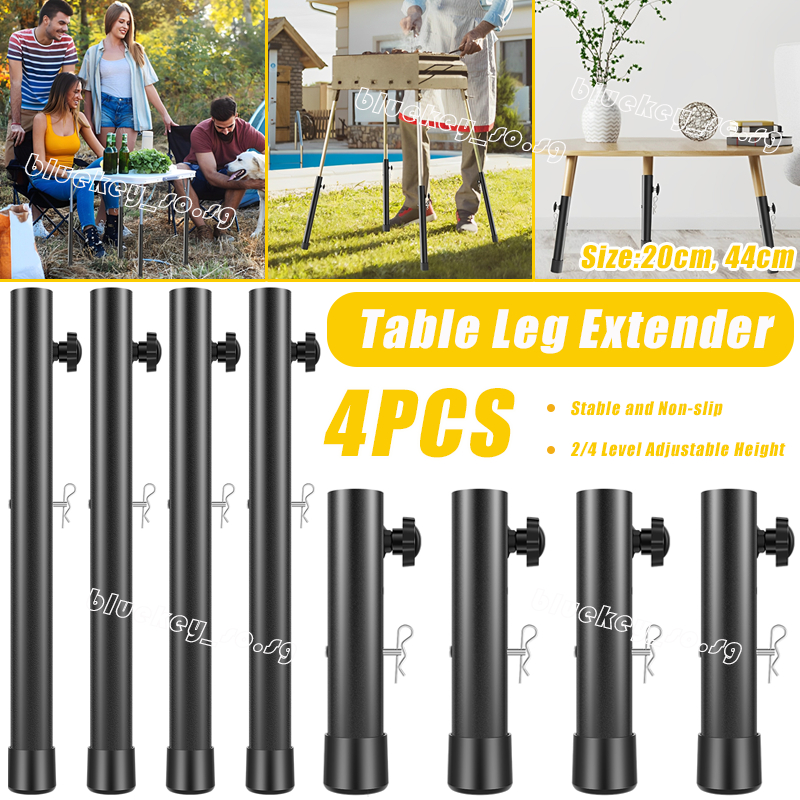 4Pcs Folding Table Leg Extenders Heavy Duty Steel Folding Table Leg ...