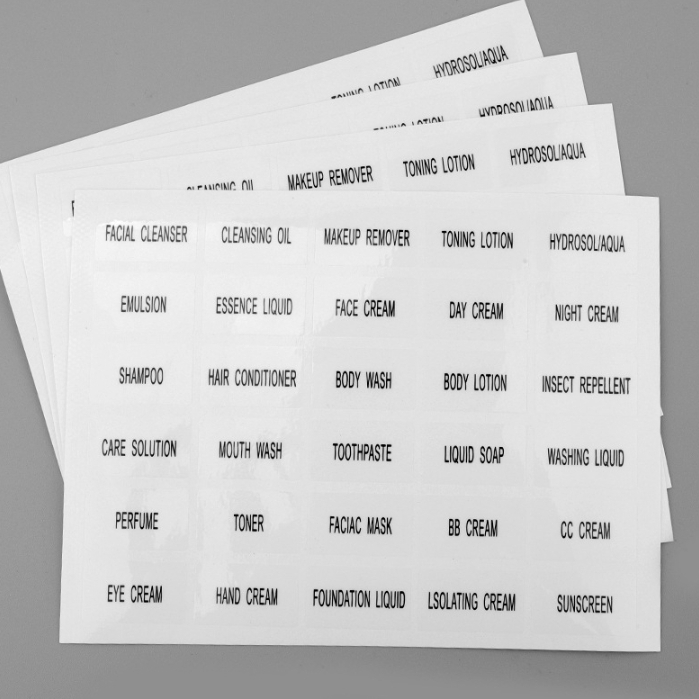 3PCS Transparent Bottle Labels Travel Cosmetics Bottle Sorting Stickers ...