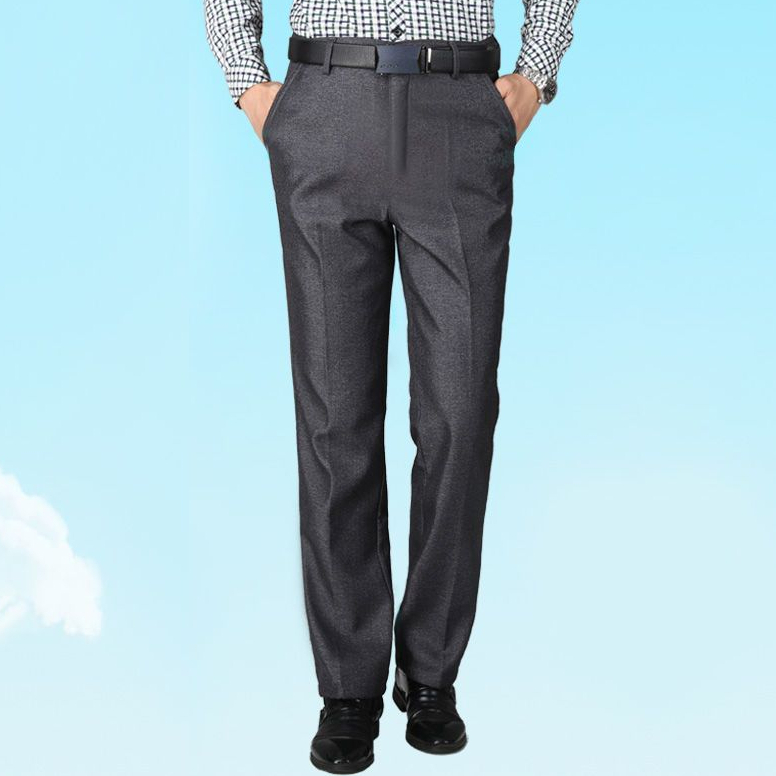 New Men Formal Business Trousers Plus Size Fashion Casual Pant Office ...