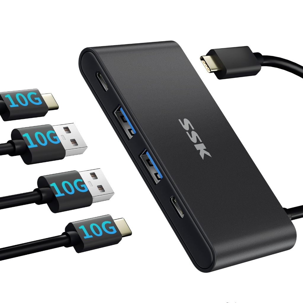 SSK 1050MB/s 4 in 1 USB Port HUB USB3.2 Multiport Adapter MacBook ...