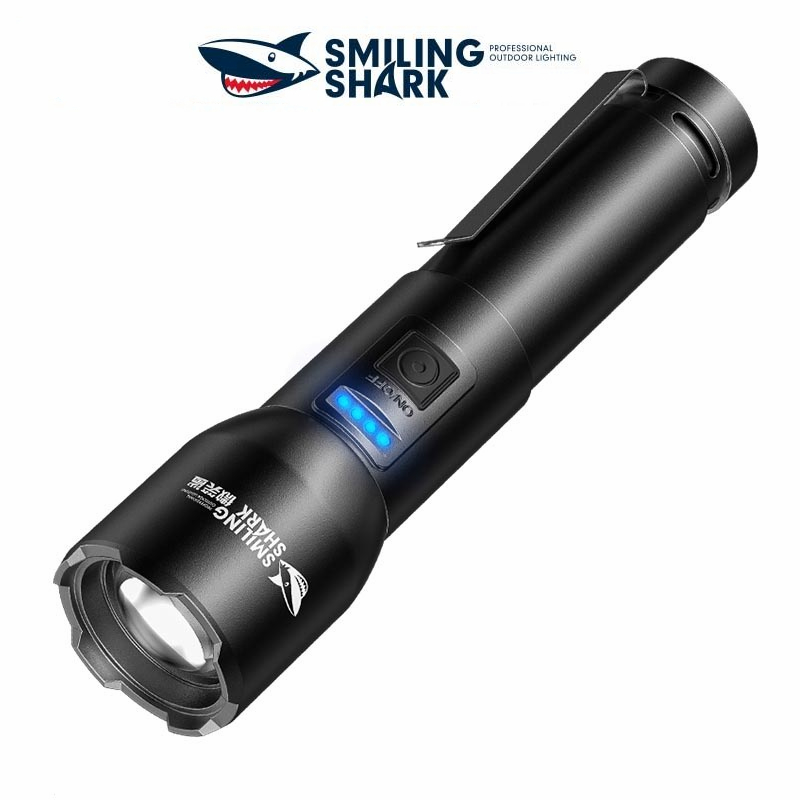 SMILING SHARK Torchlight Led M77 6000LM Super Bright Flashlight ...