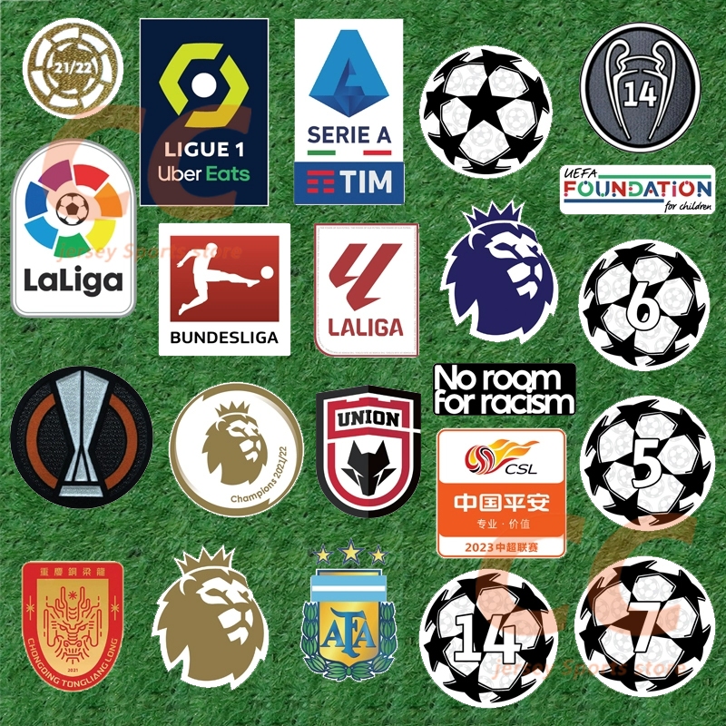 Patch Jersey Sponsorships Armband badge Name Number UCL UEFA UEL ...