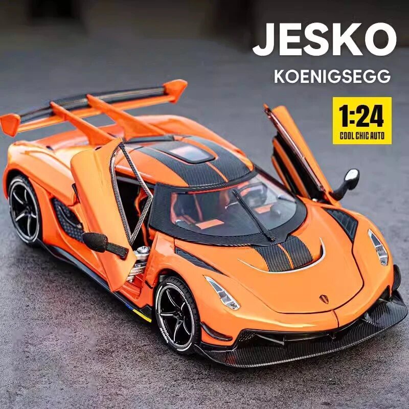 Diecast car 1:24 Koenigsegg Jesko Car Models Alloy Diecast Toy Vehicle ...