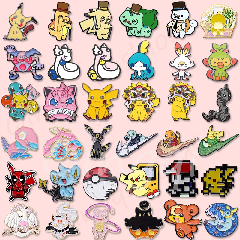 Cartoon Animal Rabbit Enamel Lapel Pins Cute Anime Elves Badges Brooch ...