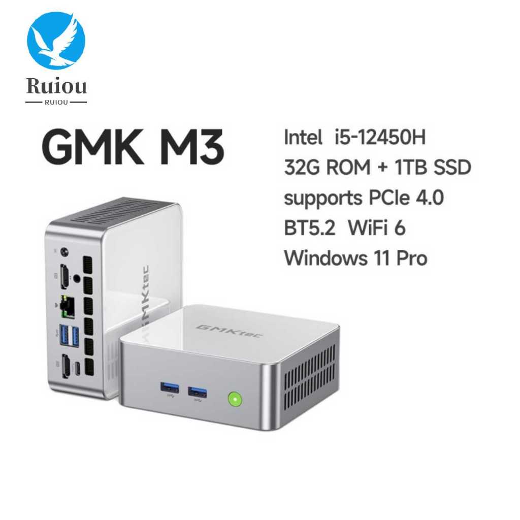 GMKtec M3 Intel i5-12450H MINI PC DDR4 16/32GB 1TB M.2 SSD Window 11 ...
