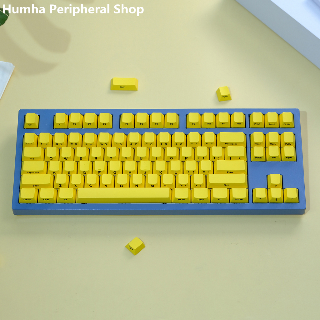 Humha Icon side engraving keycap PBT material Dye-Sublimation Cherry profile Mechanical Keyboard ...