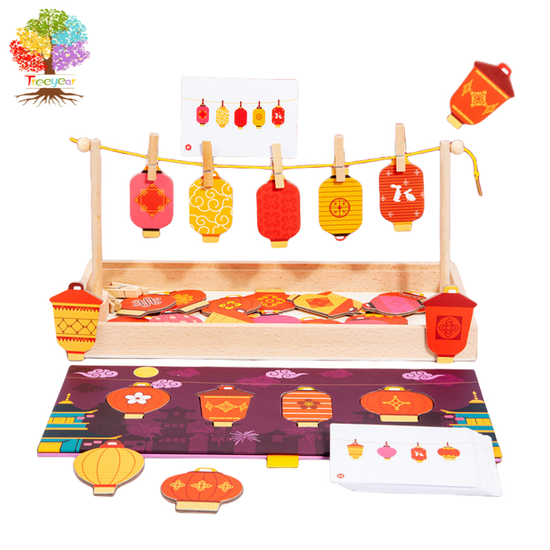 Lantern Matching Game - Montessori Hang Lantern Pretend Play Toy ...