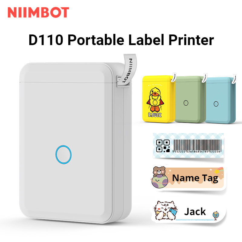 NIIMBOT D110 Label Maker Printer Inkless Bluetooth Label Thermal Printer NIIMBOT Distributor ...