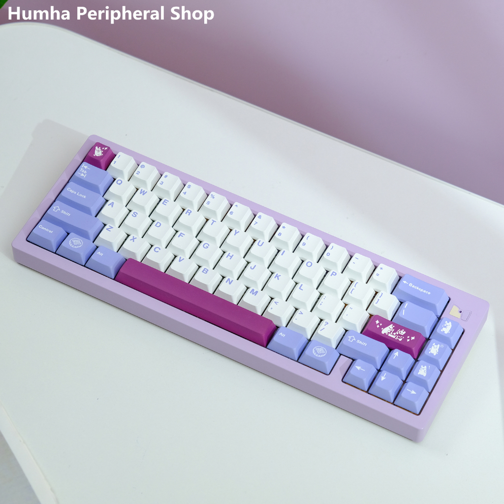 Humha Tuzi keycaps PBT Material Dye-Sublimation Cherry profile Mechanical Keyboard keycap ...