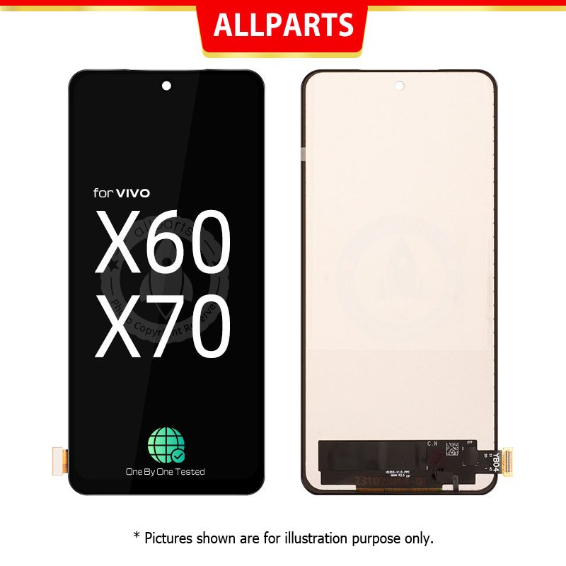 ALLPARTS OLED / INCELL Display for VIVO X60 X70 LCD Touch Screen Digitizer Replacement V2045 ...