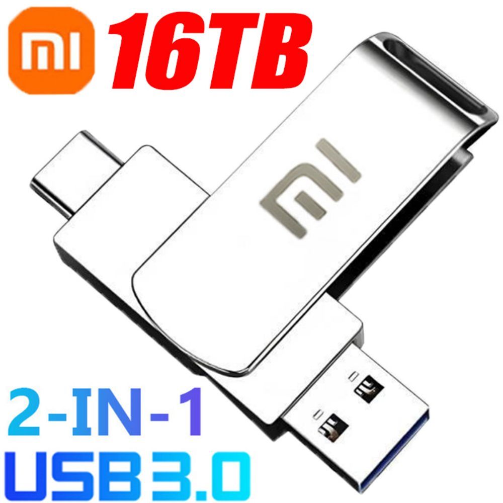 Xiaomi U Disk 16TB USB 3.0 High Speed Pen Drive 8TB 4TB Transfer Metal ...