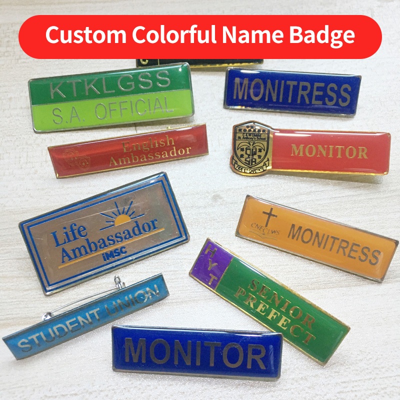 Custom Metal Blanks Store Staff Name Tags Employee Number Plate ...