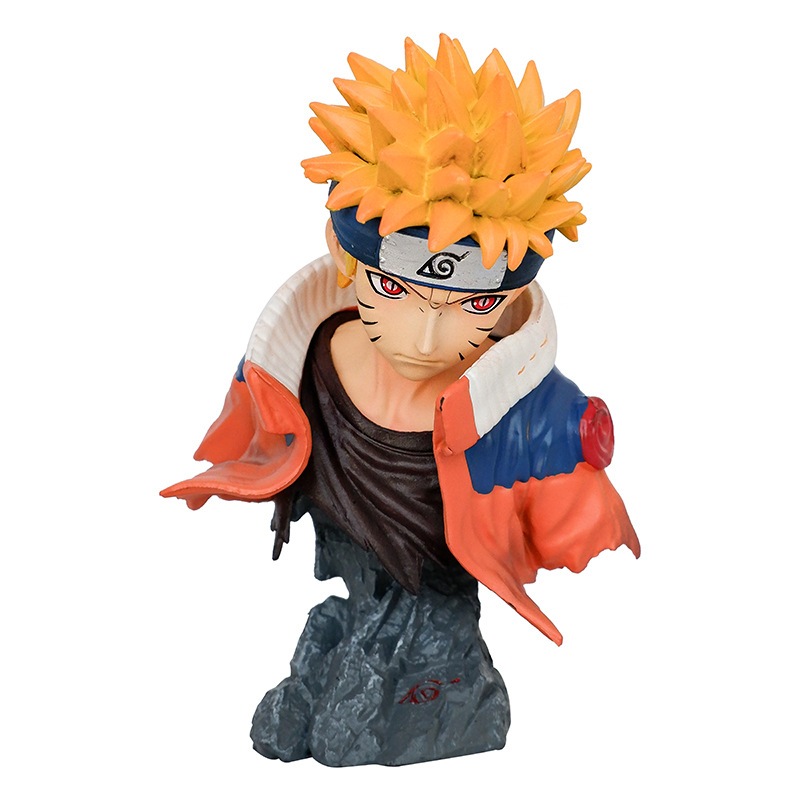 10cm Anime Mini Naruto Uzumaki Naruto Childhood Bust Statue Anime ...