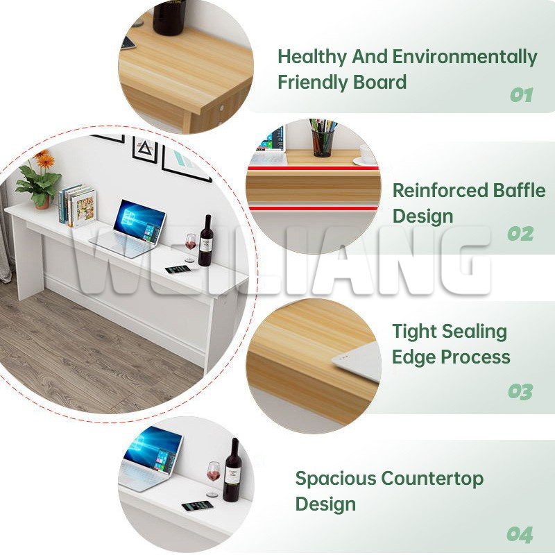 WEILIANG Study Table Wall Narrow Table Long Table Family Bedroom Small ...