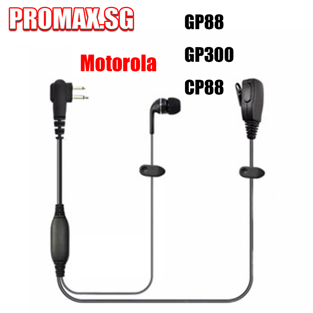 【PROMAX.SG】Motorola GP88 GP300 CP88 Radios Earbud Earphone Walkie ...