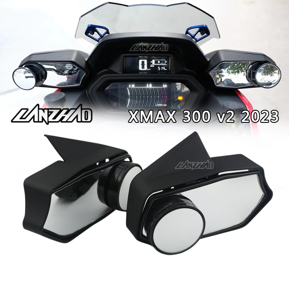 For YAMAHA XMAX 300 v2 2023-2024 Dodge Mirror Sergeant Style Side ...