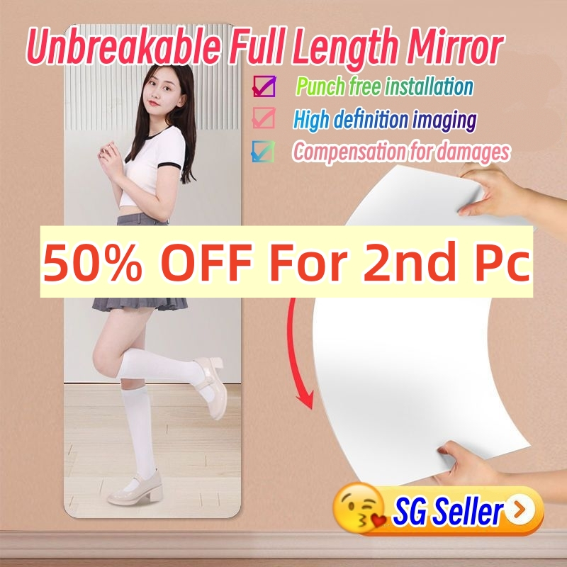 【SG Seller】Acrylic Soft Mirror Full Length Mirror Dressing Mirror Self ...