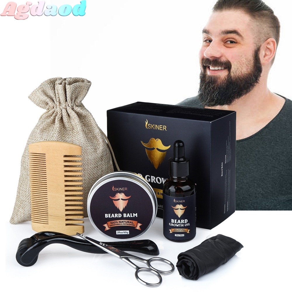 Beard grooming kit / Beard Growth Kit set Beard Growth Activator Serum Liquid for Beard Rapid ...