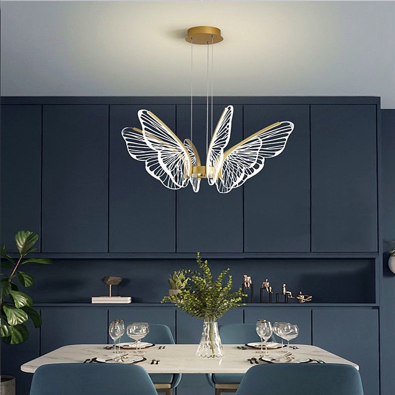 IKEE Butterfly Hanging Lamp Aesthetic Modern Pendant Light Nordic ...