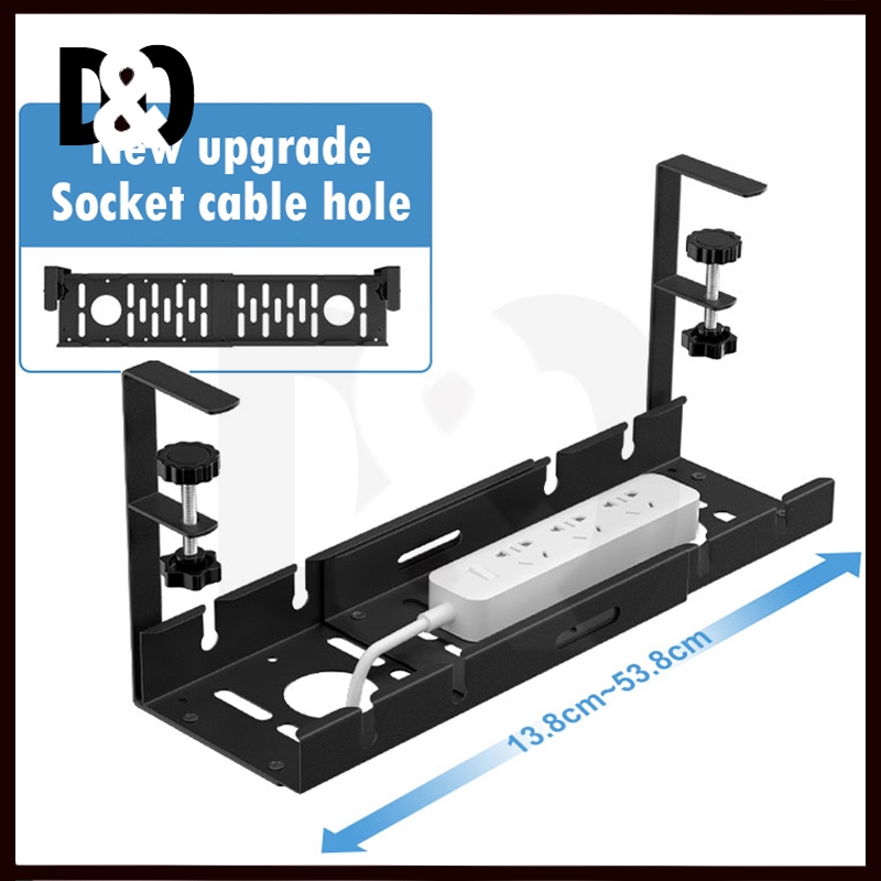 💻🔥[SG LOCAL] Extendable Under Desk Cable Management Tray Retractable ...
