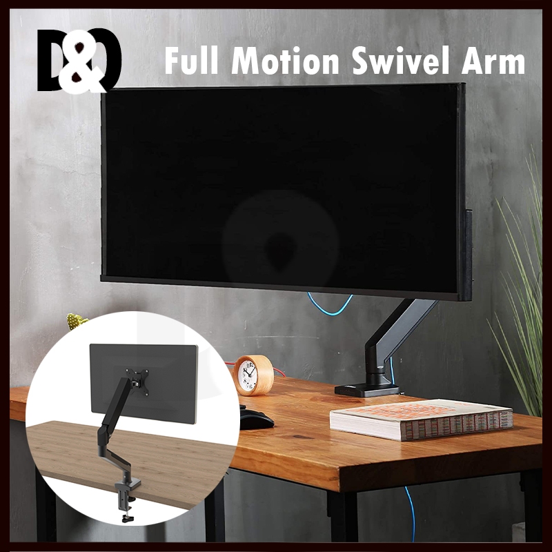 💻🔥 Monitor Bracket Arm Verge Gas Spring Monitor Desk Mount, Full Motion ...