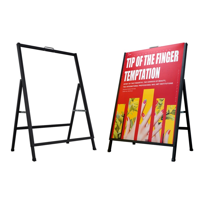 freestanding a-frame stand black a frame sign stand display sign holder ...