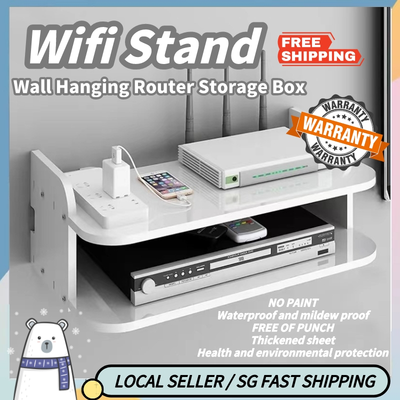 SG Stock 45cm Wifi Router Socket Storage Box Router Storage Box Wifi ...