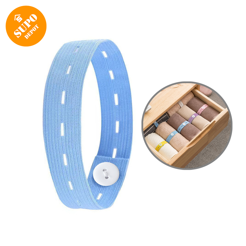 SUPO DEPOT - [Set of 10pcs] Clothes Storage Elastic Band Roll Strap ...