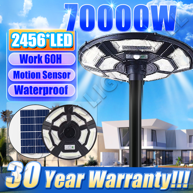 🔥SG Local Seller+Buy1Take10🔥70000W Solar Light Outdoor Waterproof Solar ...