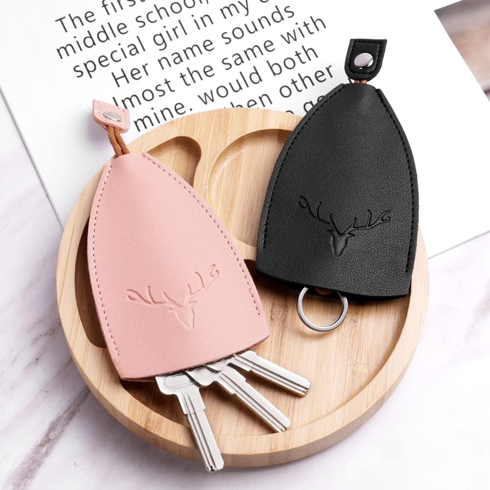 Car Key Bag Cute Creative Pull Out Key Sleeve, PU Leather Key Wallets Housekeepers, Car Key ...