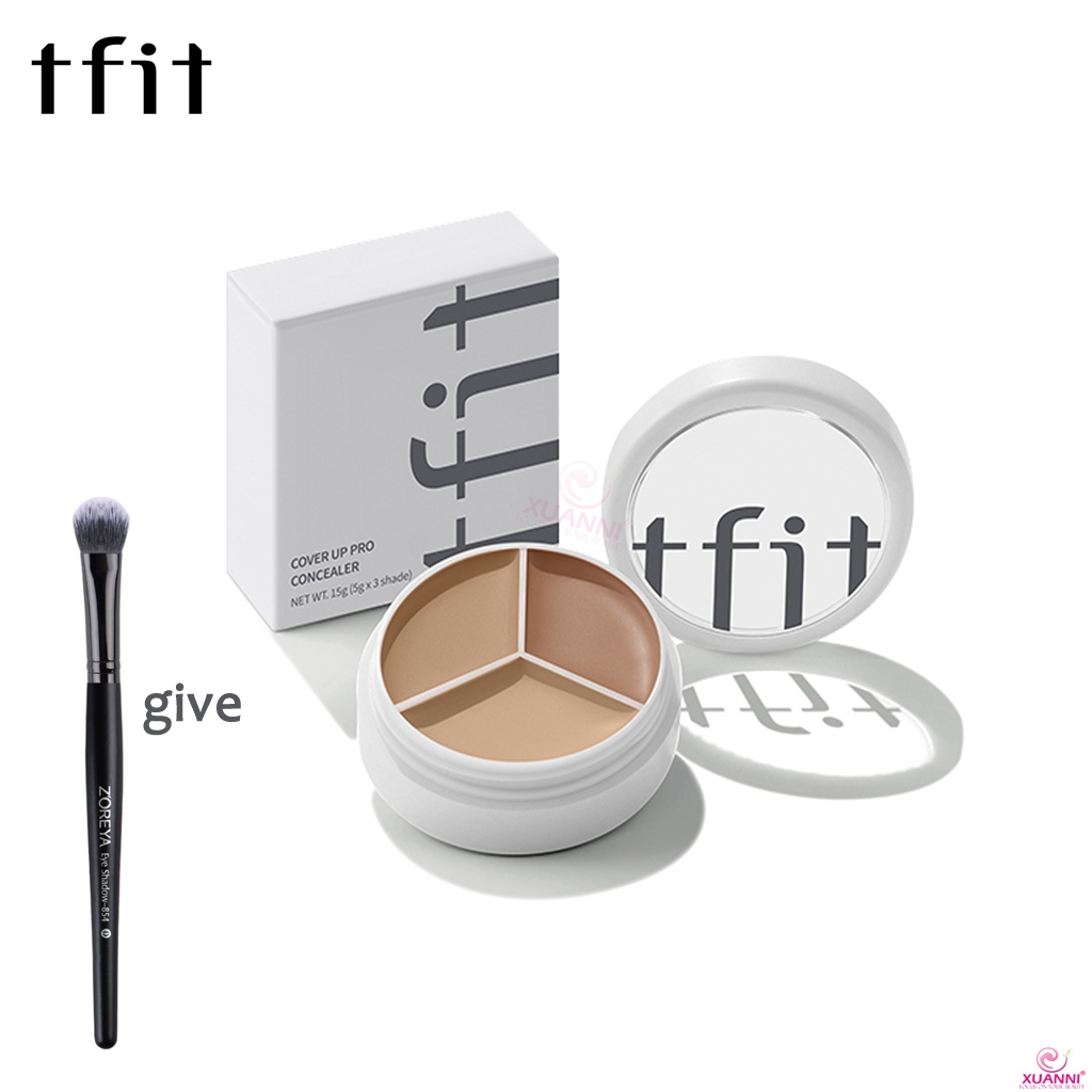 Authentic TFIT Concealer Tri-Color Concealer Cover Spots Dark Circles ...