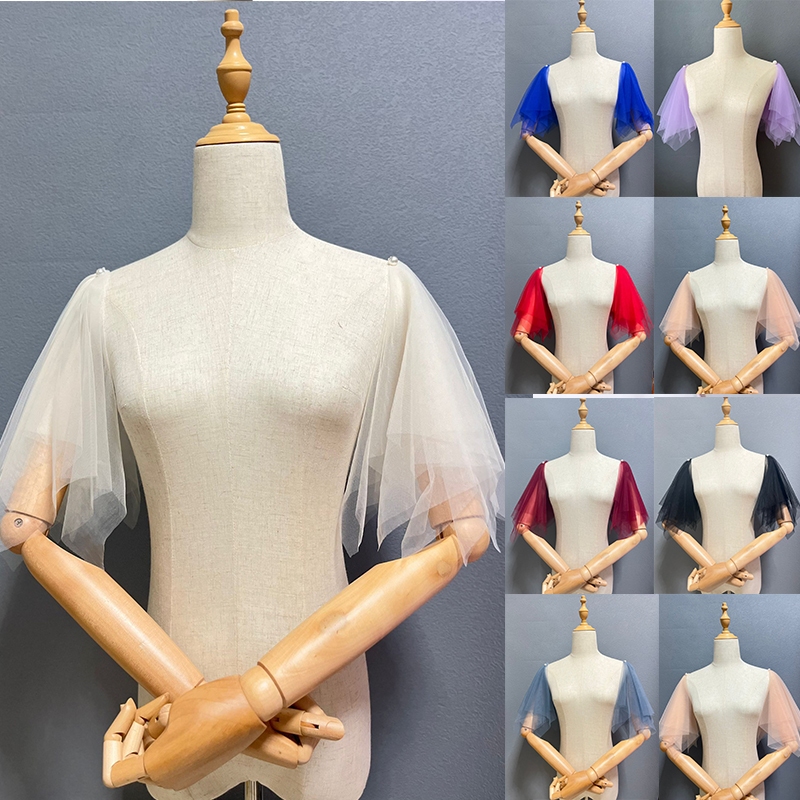 Detachable Sleeve Ball Gown Wedding Accessories Bridal Sleeve Cover Arm ...