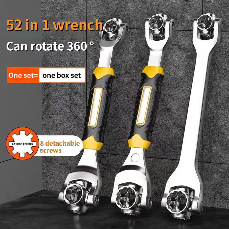 Universal Wrench 52-in-One Socket Combination Multi-Function Socket ...