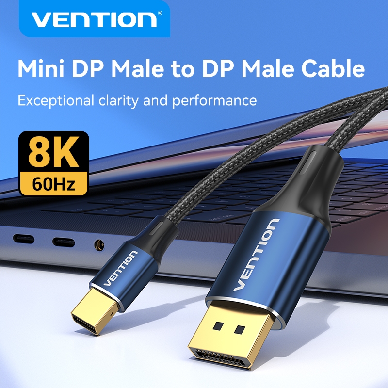 Vention DP Cable 8K 60Hz Mini DP to DP Cable DP1.4 32.4Gbps High Speed ...