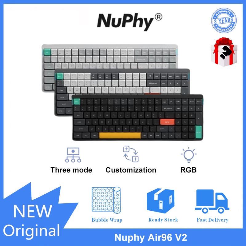 NuPhy Air96 V2 Wireless Bluetooth three -mode keyboard | Shopee Singapore