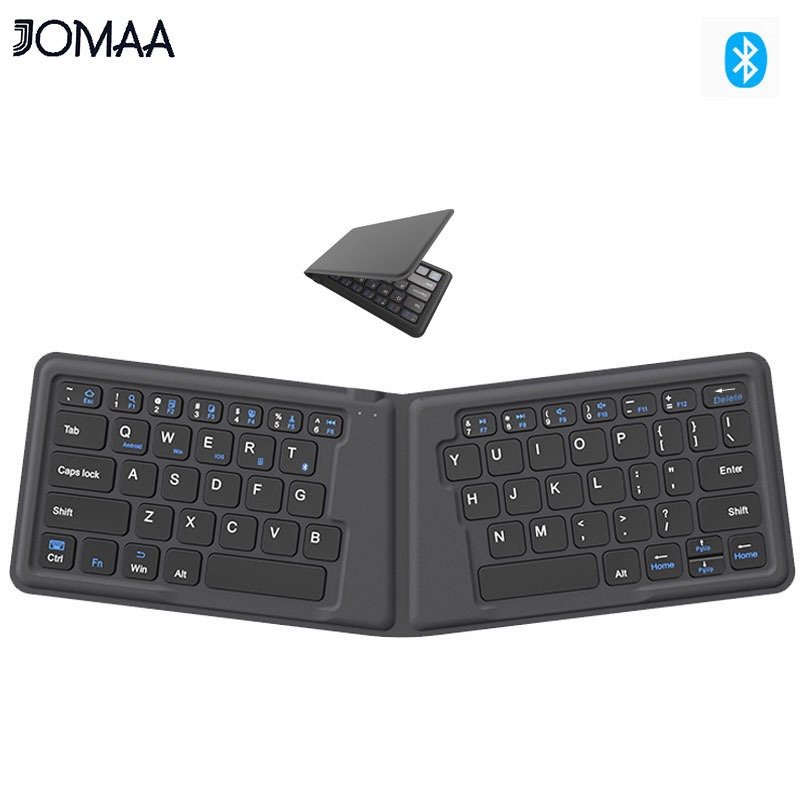 jomaa Mini Bluetooth-campati Folding Keyboard for ipad Phone Laptop ...