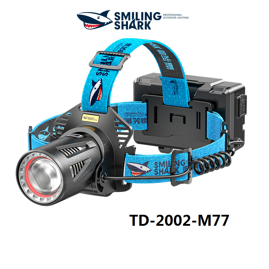 Smiling Shark TD2002 LED Headlamp Super Bright Headlight Flashlight ...