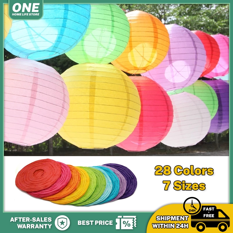 28 Color Mid-Autumn Festival Spring Festival wedding round paper ...