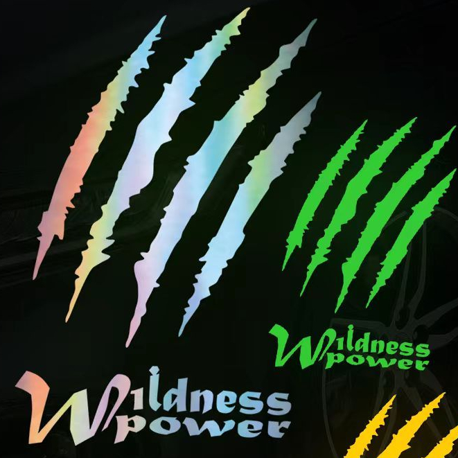 Ghost Claw Monster wildness power wildness power Reflective Sticker ...