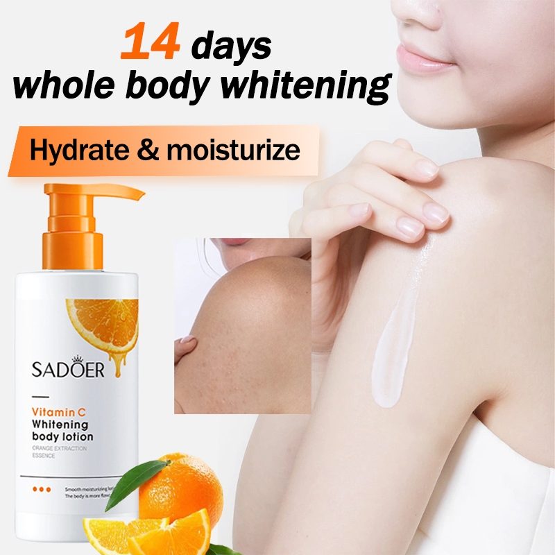 SADOER Vitamin C Body Lotion, 250g, Whitening Body Lotion, Bodys Cream, Exfoliate, Moisturizing ...