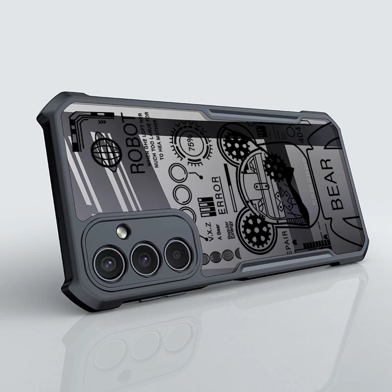 Violent Bear Pattern Shockproof Phone Case Samsung Galaxy A73 A56 A55 A54 A53 A36 A35 A34 A33 ...