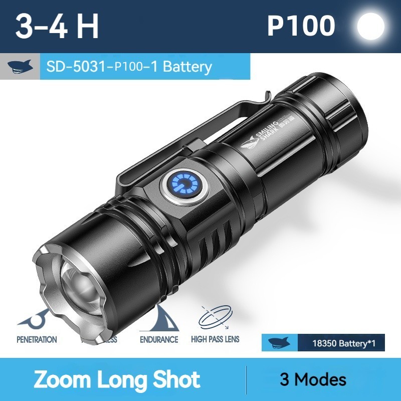 Smiling Shark SD5031 Mini Torchlight Super Bright Flashlight Portable ...