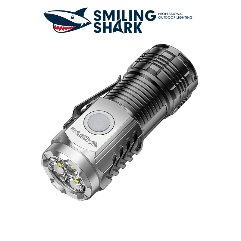 Smiling Shark SD1033 torchlight Ultra Bright Mini Flashlight with Metal ...
