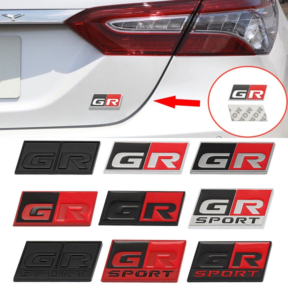 Car Sticker GR Logo 3D Metal Labeling Emblem Badge Decals For Toyota ...