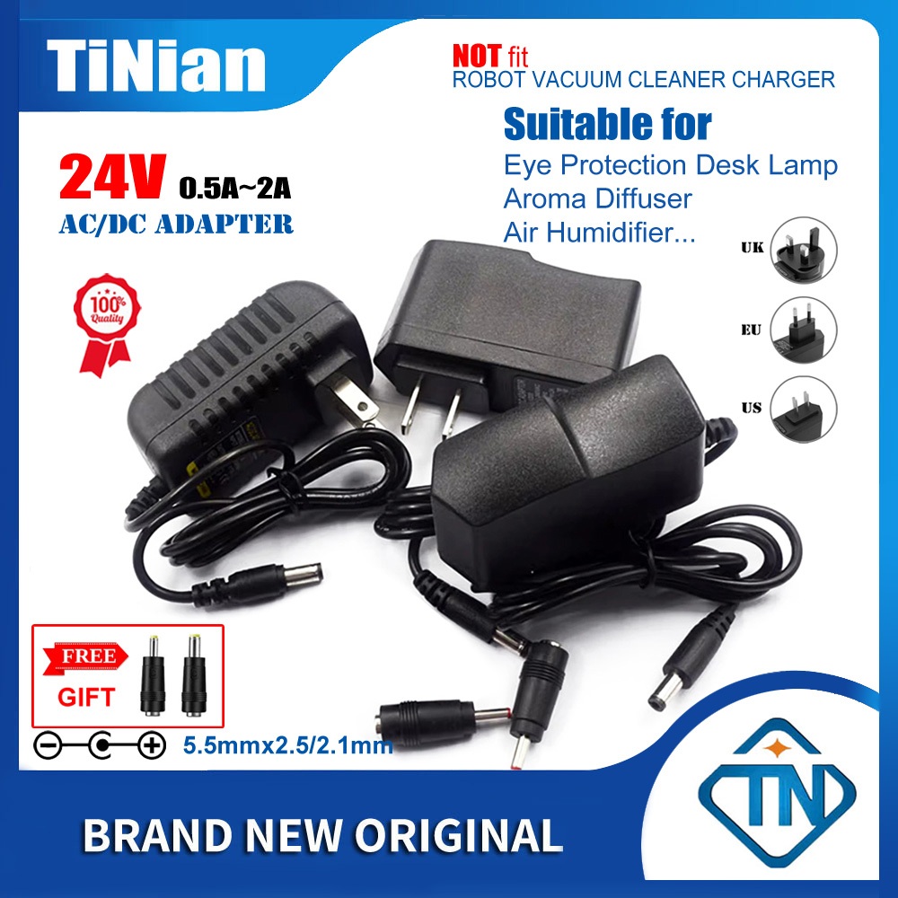 24V 0.5A 500mA 1A 1.25A 2A AC/DC Adapter Suitable for Eye Protection ...