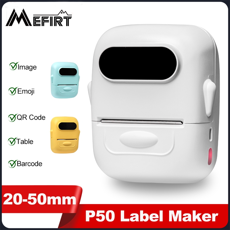 Marklife P50 Mini Label Printer Self Adhesive Label Machine Portable ...