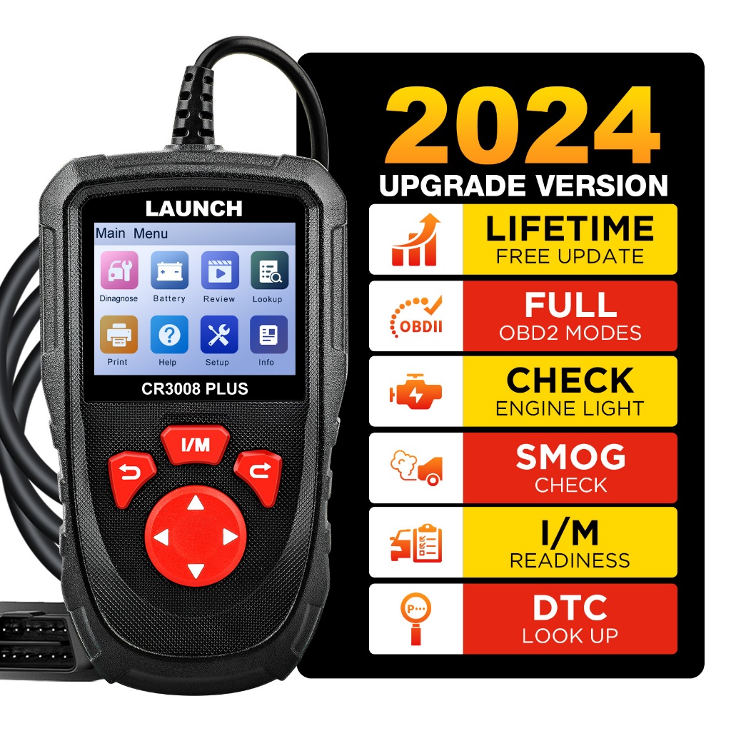 LAUNCH CR3008 PLUS OBD2 Scanner Engine Battery Diagnostic Tools Auto ...
